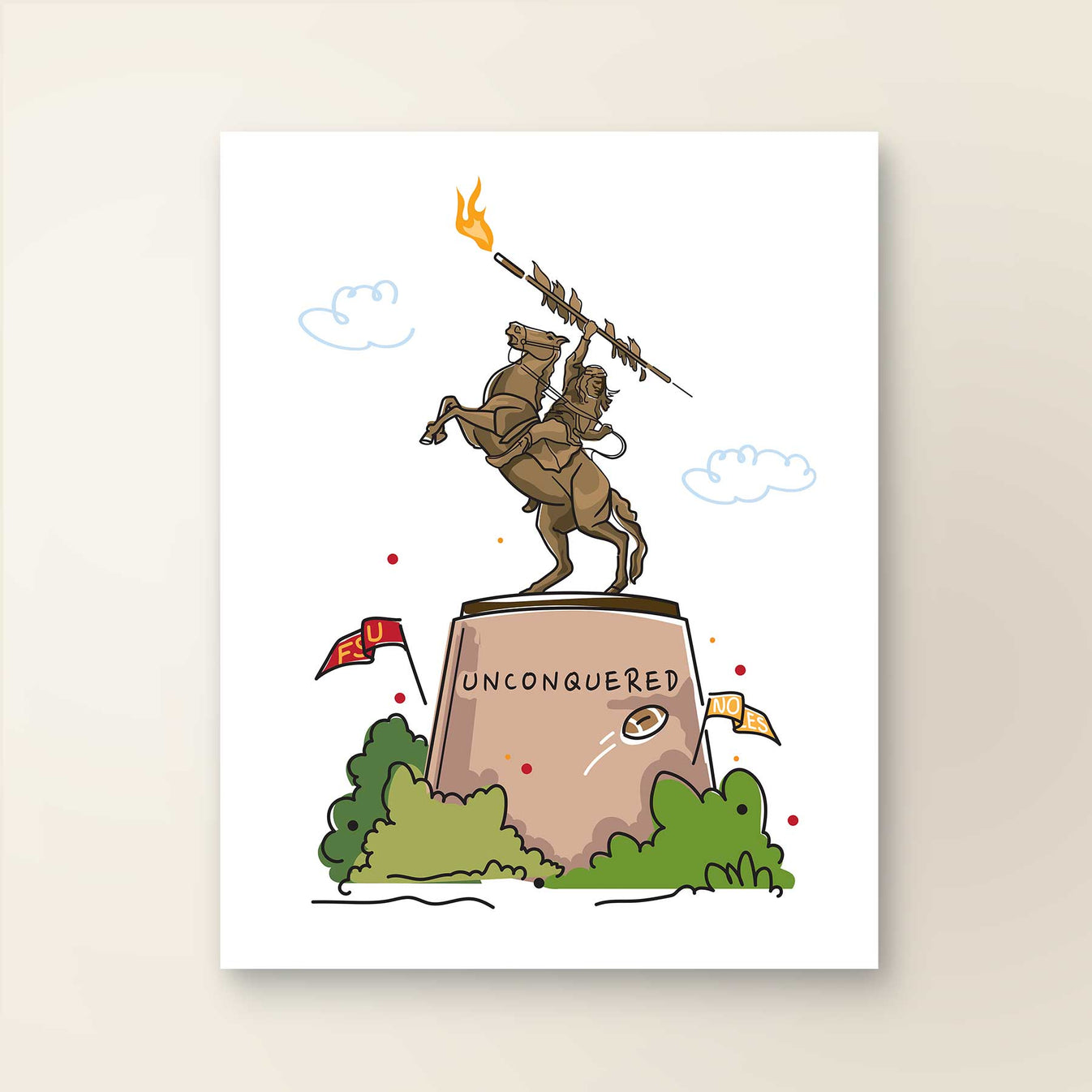 FSU Unconquered Statue | Collegiate Series | A. B. Newton and Company